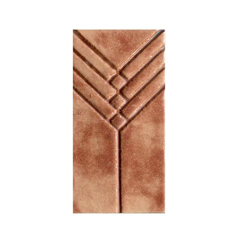 Prairie Wheat Stamped Tile Clay Squared