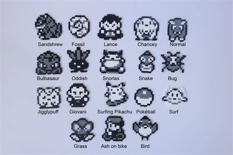 Retro Pokemon Keychains Pins Or Magnets Etsy Sweden Pokemon Perler