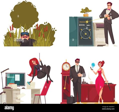 Secret Service Agents Stock Vector Images Alamy