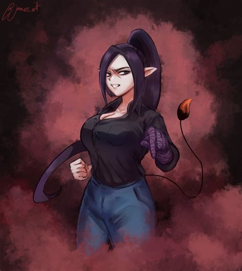 Jamwes On Twitter 1 Year Jamwette Redraw 👿 Artwes Jamwes Art Status