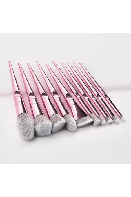 Kit Pinceau à Maquillage Pas Cher Métallique Rose Gold ☀︎123 Cosmé