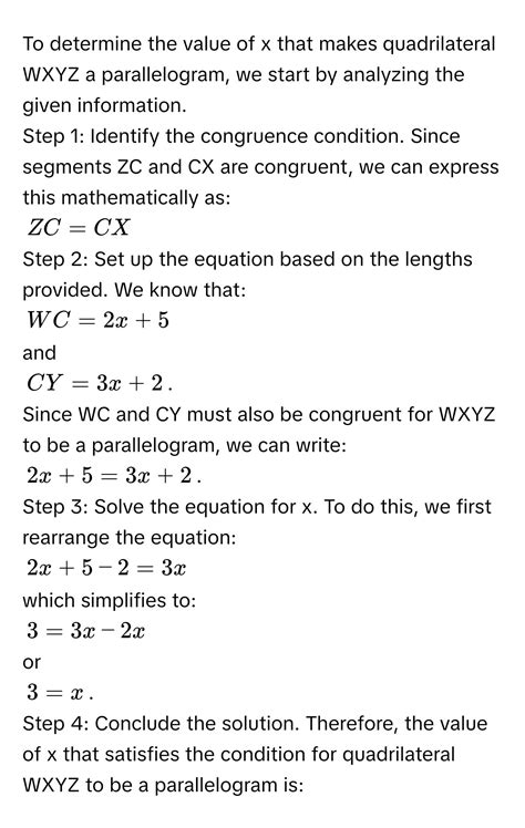 Solved Quadrilateral W X Y Z Is Shown Diagonals Are Drawn From Point W To Point Y And From