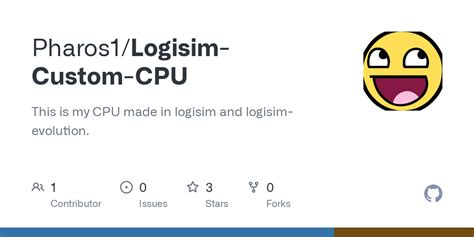 Github Pharos1 Logisim Custom Cpu This Is My Cpu Made In Logisim And