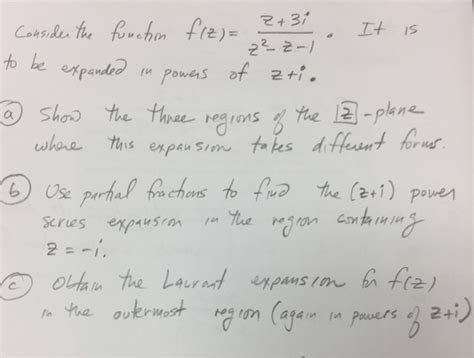 Solved Consider The Function Fz0 Z 3iz2 Z 1 If