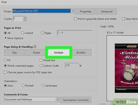How To Print Multiple Pages Per Sheet In Adobe Reader Steps