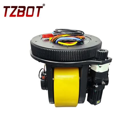 Tzbot Heavy Load 5000kg Motor Encoder Agv Wheel With Servo Motor Agv