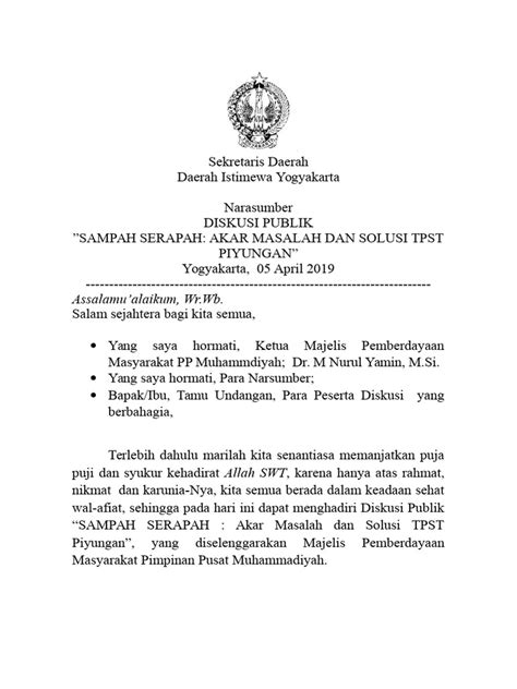 sambutan sekda diy bulan april 2019 pdf politik