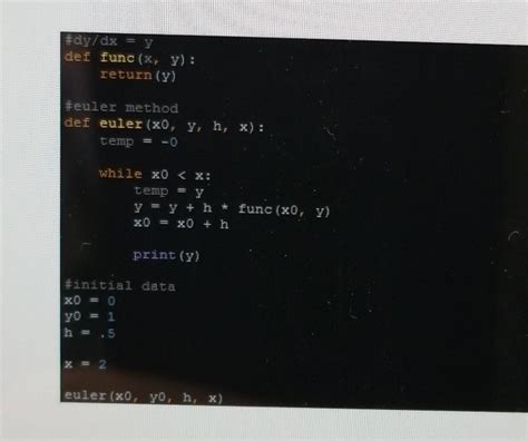 Solved Trying To Write A Program In Python To Solve The Chegg Com