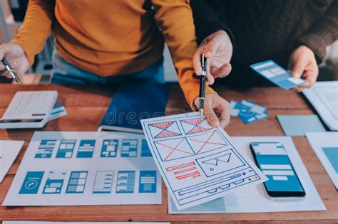 Ux Ui And Programming Development Technology Stock Image Image Of