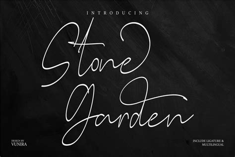 Stone Garden Script Font