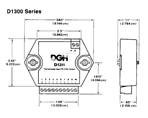 DGH D1300M Modbus TC Input Modules Rhopoint Components