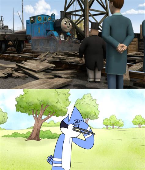 Mordecai Facepalms At Sodor Surprise Day By Noahishere18 On Deviantart