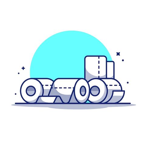 Papel higiênico rolo icon ilustração Vetor Premium