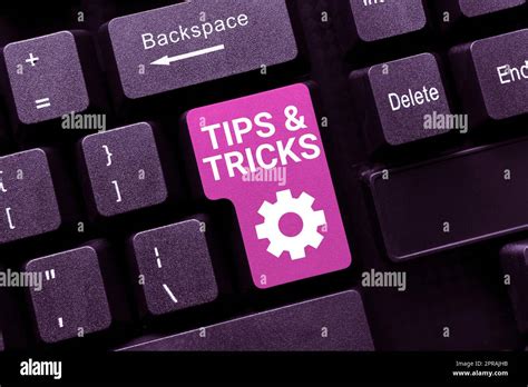 Text Showing Inspiration Tips And Tricks Internet Concept Steps