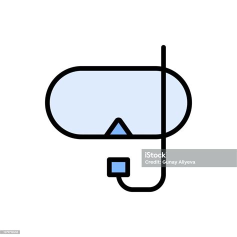 潛水 眼鏡圖示簡單的顏色與大綱向量元素的空閒時間圖示為 Ui 和 Ux 網站或行動應用程式向量圖形及更多個人飾物圖片 個人飾物 外型
