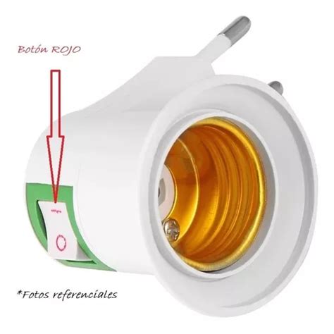 Socket Para Foco Con Enchufe Y Swich Encendido Apagado Cuotas Sin Interés