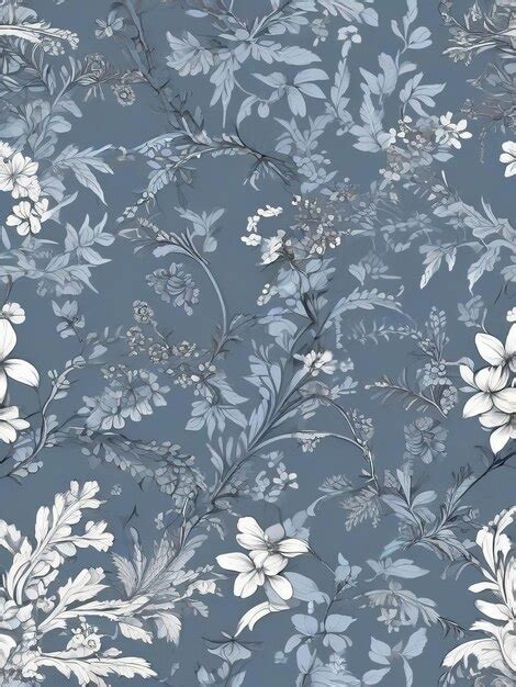 Premium Ai Image Patterns Of Flowers Calm Wallpaper