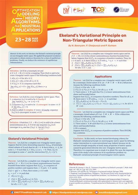 The Workshop “optimization Modeling Theory Algorithms And Industrial Applications” Tacs