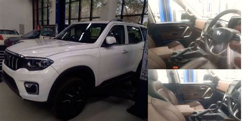 2022 Mahindra Scorpio N White Colour Spotted Interior And Exterior Details