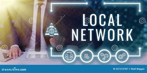Conceptual Display Local Network Concept Meaning Intranet Lan Radio