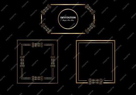 Premium Vector Double Rectangle Frame Template Double Line Frame