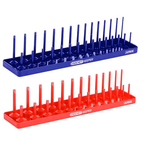 8 Piece Metric And Sae Socket Keeper Socket Organizer Tray Set Seaool