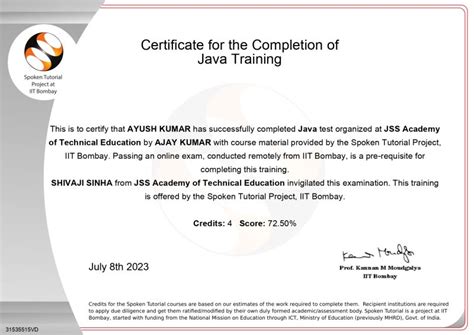 Ayush Kumar On Linkedin Java Learning Iitbombay