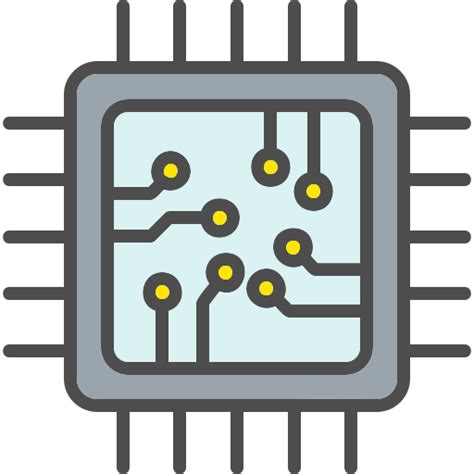 Cpu Generic Outline Color Icon