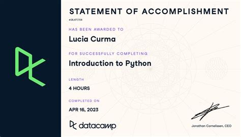Lucia Curma On Linkedin And Moving On To Intermediate Python At