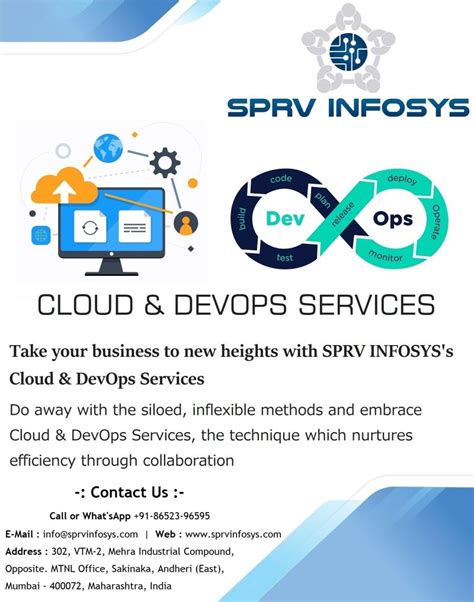 Sprv Infosys On Linkedin Cloud Cloudservices Cloudserviceprovider Devops Devopsservices