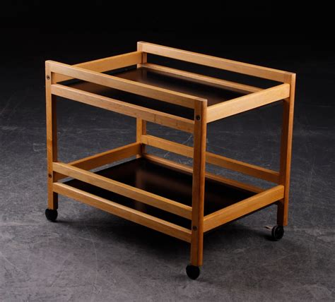 Børge Mogensen Serveringsvogn Rullebord eg og formica model Lauritz