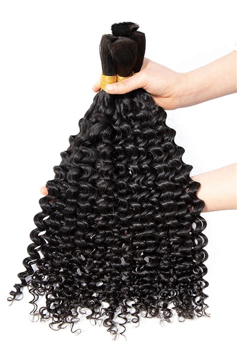 Bulk Human Hair For Braiding Double Drawn Ygwigs