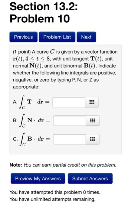 solved a curve c is given by a vector function r t 4