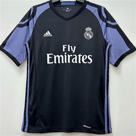 US RMA Away Black Retro Soccer Jersey Gmkits