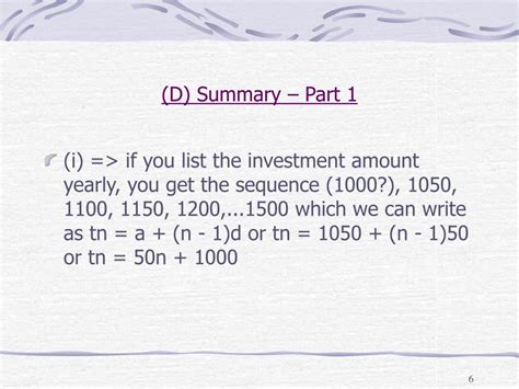 Ppt Ss021 Simple Interest Arithmetic Sequences And Linear Growth