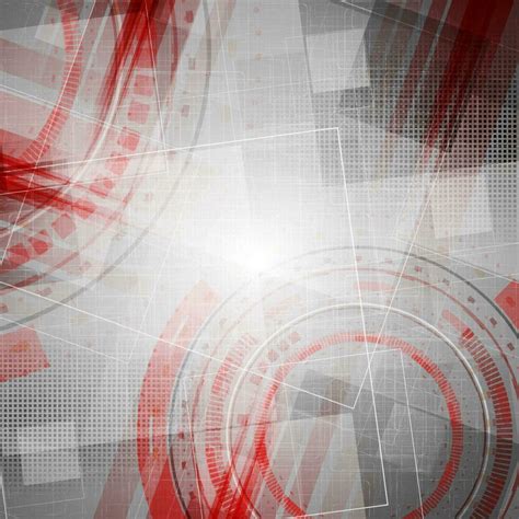Grunge Red Grey Technology Geometric Background 26530940 Vector Art At