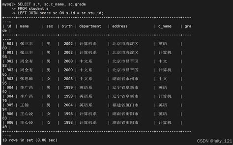 Sql第三次练习 Csdn博客 Sql第三次练习 Csdn博客