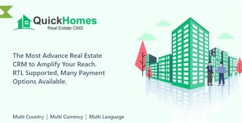 QuickHomes Real Estate CMS PHP Script Elitedigipro