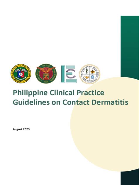 Cpg Philippine Clinical Practice Guidelines On Contact Dermatitis
