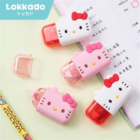 Jual Tokkado Hello Kitty Tipe X Correction Tape Tip Ex Sanrio Original Lucu Shopee Indonesia