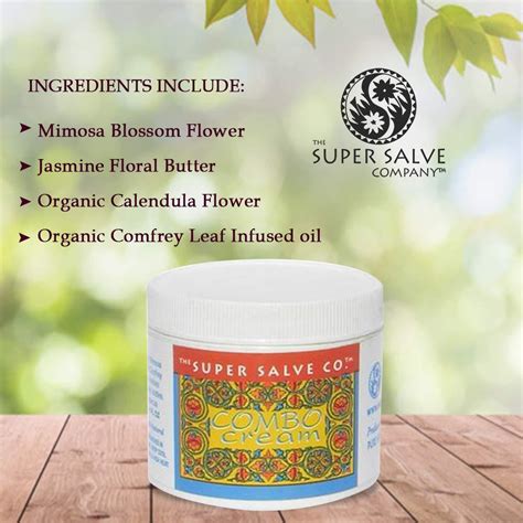 Super Salve Co Combo Cream 100 Natural Herbal Skin Care With Jasmine
