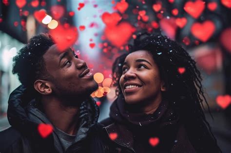 Premium Photo People In Love Celebrating Valentines Day The Day Of