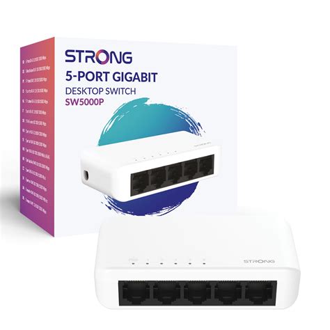 Strong Sw5000puk 5 Port Gigabit Switch Plastic Universal Computing
