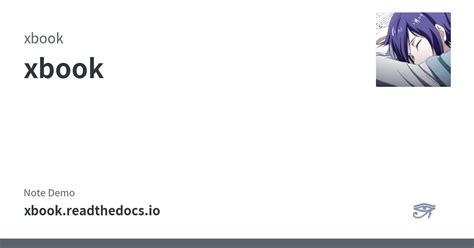 Xbook Sphinx Xyzstyle Theme