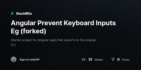 Angular Prevent Keyboard Inputs Eg Forked StackBlitz