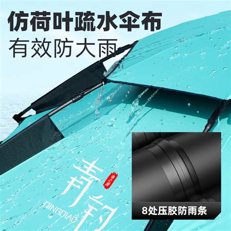 渔之源钓鱼伞2 6多向防雨大钓伞2022新款加厚防晒防雨垂钓遮阳伞 虎窝淘