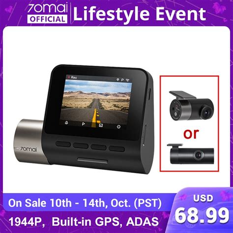 70mai kamera na deskę rozdzielczą Pro Plus + A500S wbudowany GPS 70mai ...