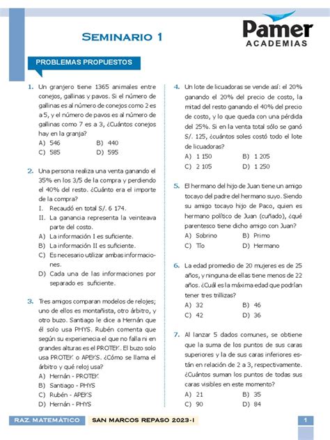 Rm R Seminario 1 Pdf Geometría Elemental