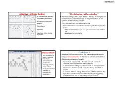 Adaptive Huffman Coding Pdf Adaptive Huffman Coding Why Adaptive Huffman Coding