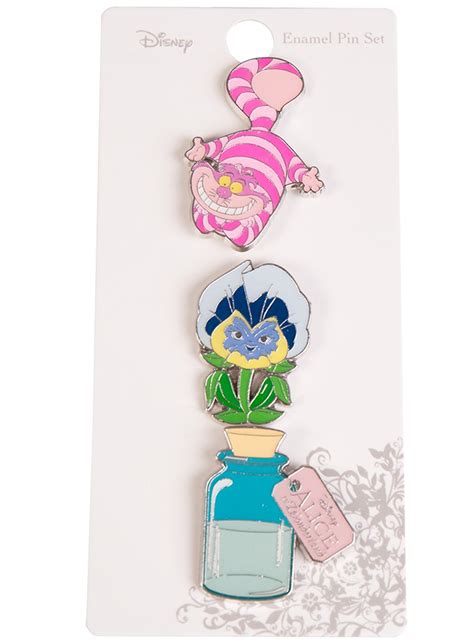 Alice In Wonderland Enamel Pin Set Mens At Mighty Ape Nz